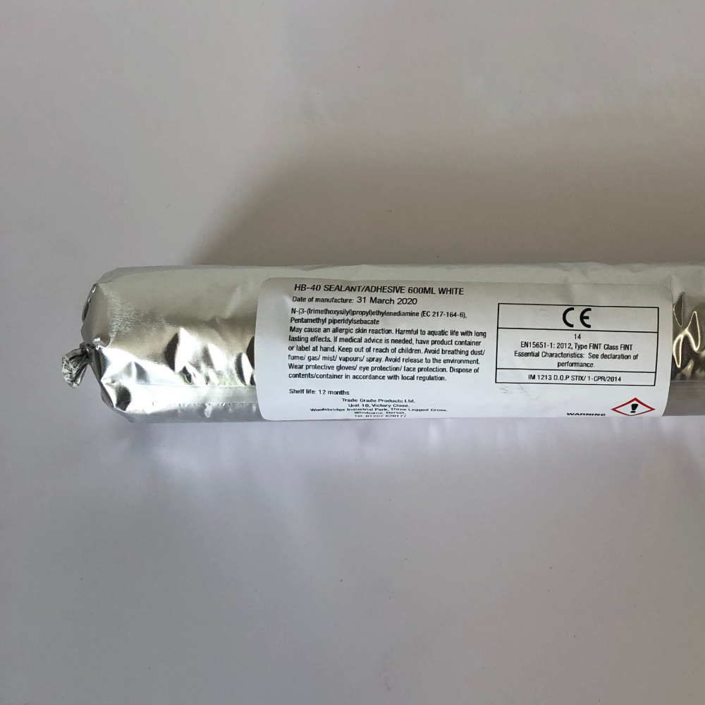 Material Solutions. Foil sausage HB40 polymer cladding adhesive 600ml