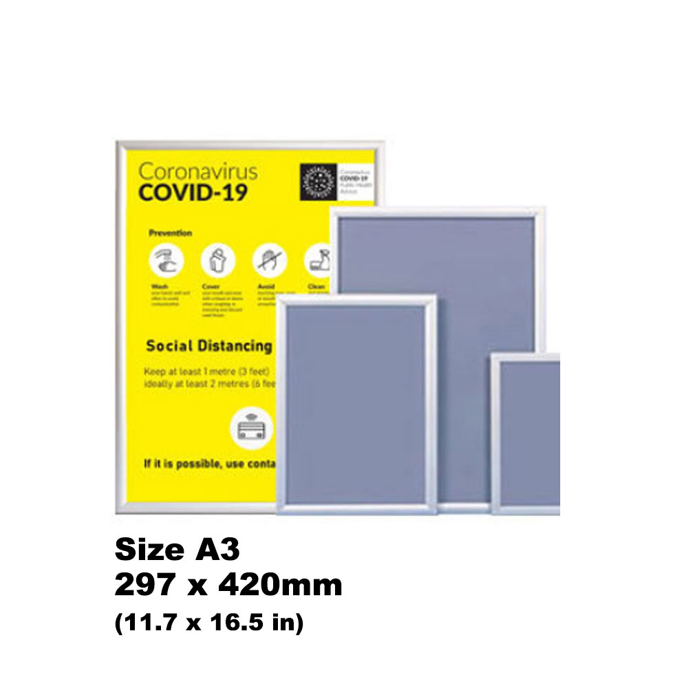 Material Solutions. bsmart A3 Snap Frame 25mm