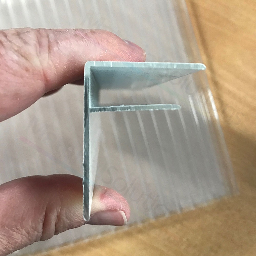 Material Solutions. Aluminium F Profile White 10mm x 4mtr