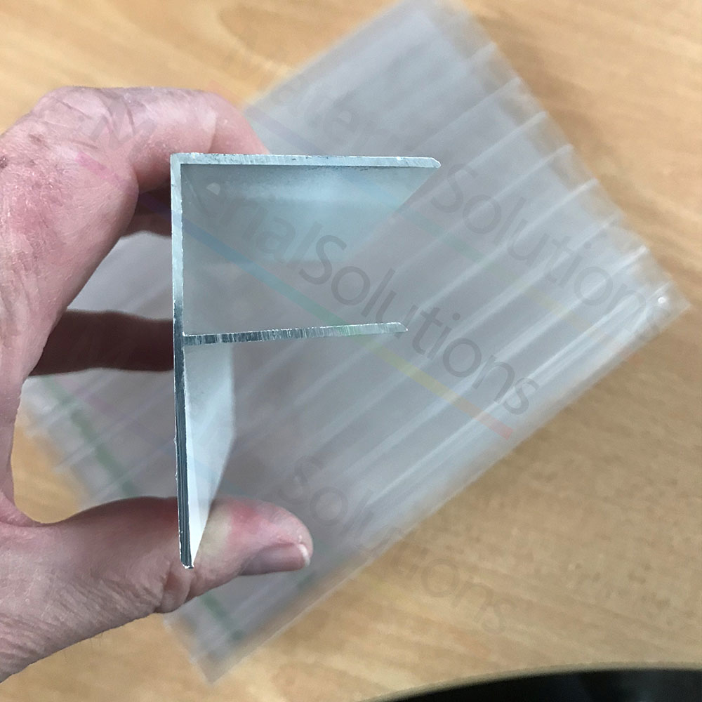 Material Solutions. Aluminium F Profile White 25mm x 3mtr