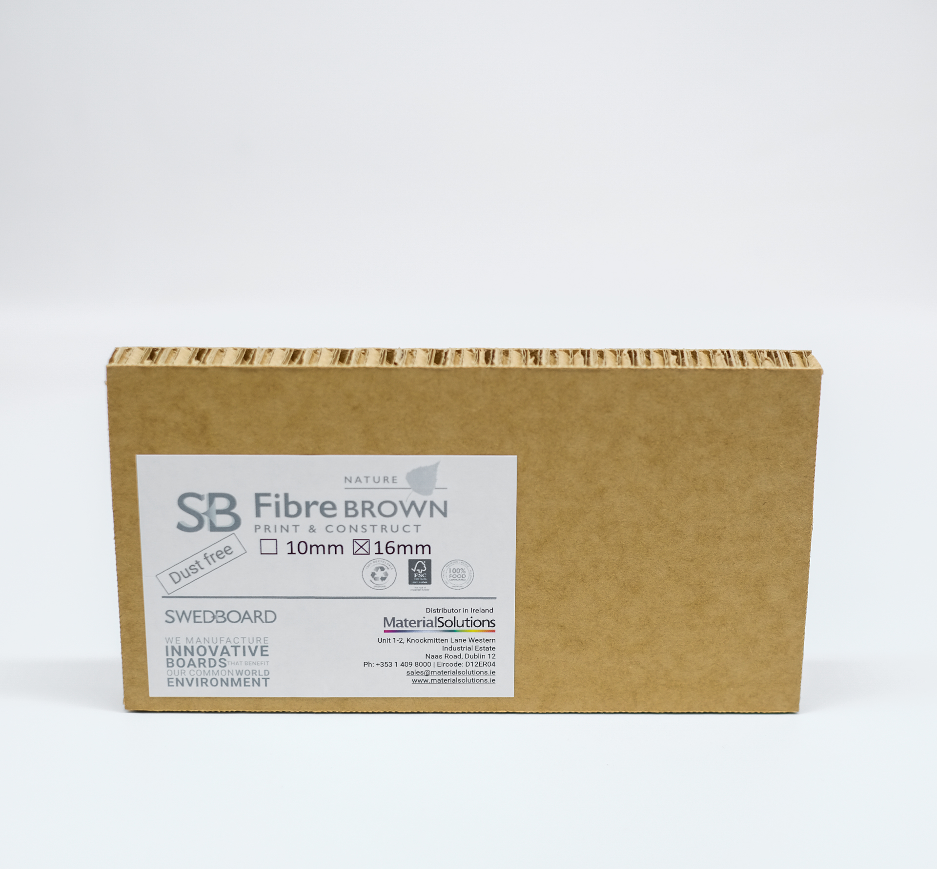 Material Solutions. FSC® - SB Fibre Brown Nature 16mm 2030x3050mm