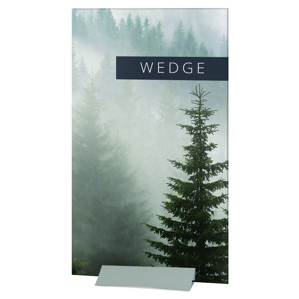Material Solutions. Wedge 800mm - Poster Stand 2 Part Metal BaseGrey ...