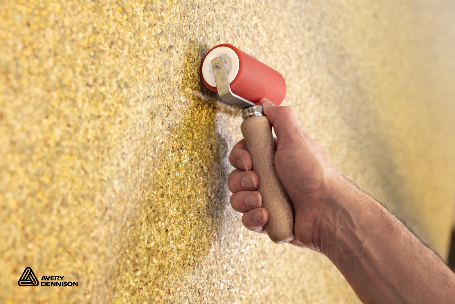 Material Solutions. Birch Leave Effect Organoid Wallpaper | Avery Dennison®
