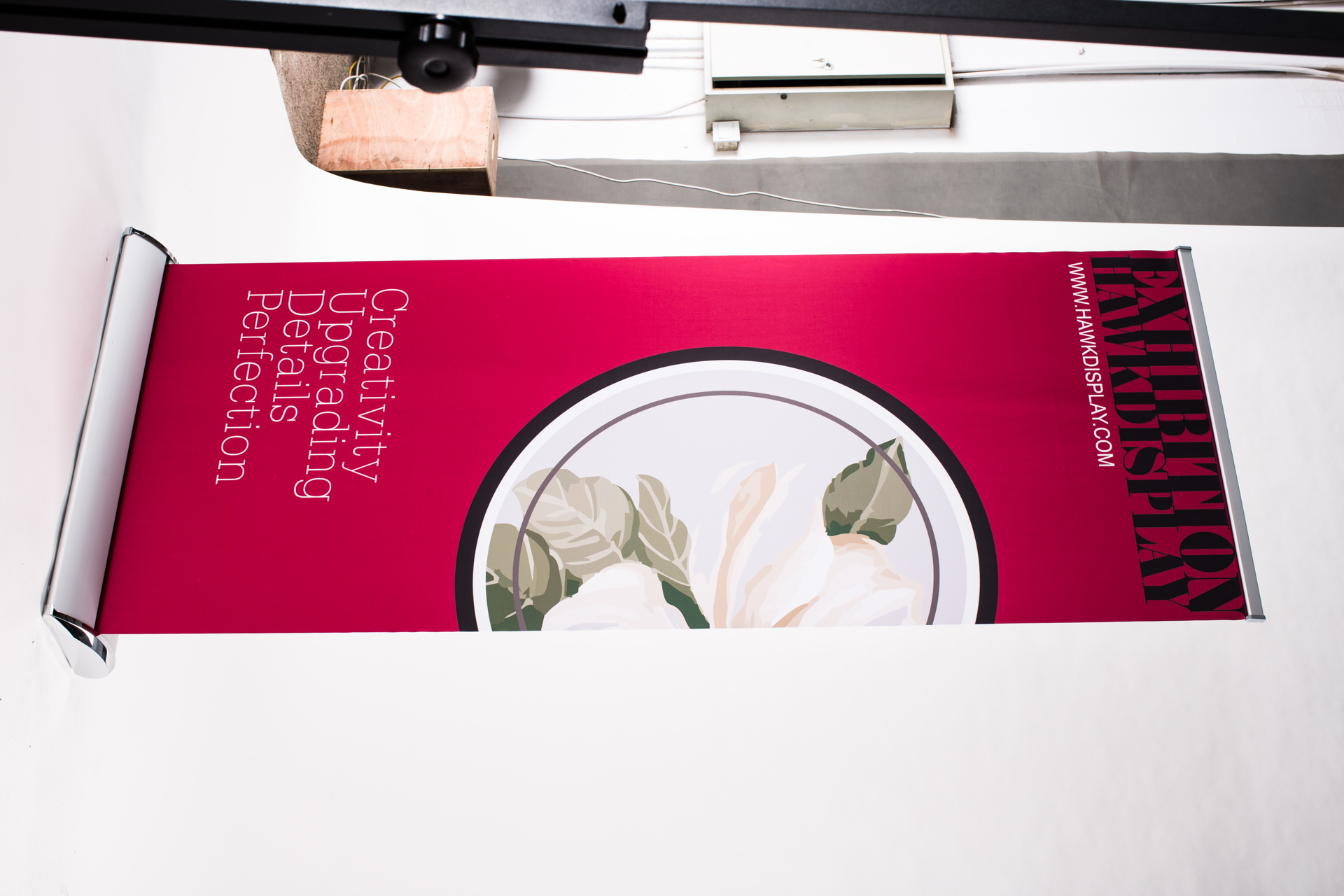 Material Solutions. bsmart Delux Roll Up Wide Base Changeable 850 x 2000mm